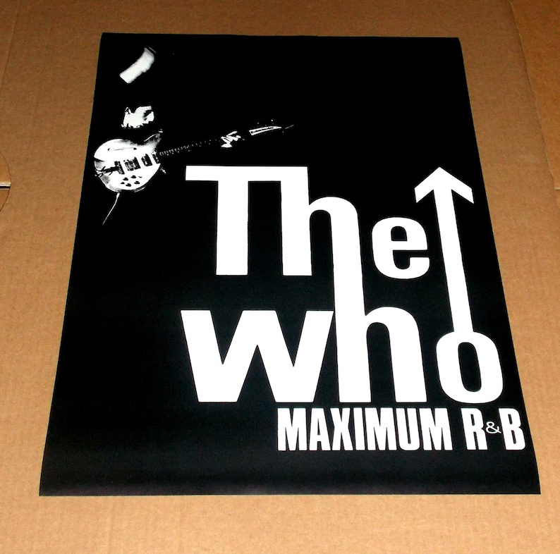 THE WHO Maximum R & B POSTER, Mod, Ska, Rare and Vintage!! - Etsy