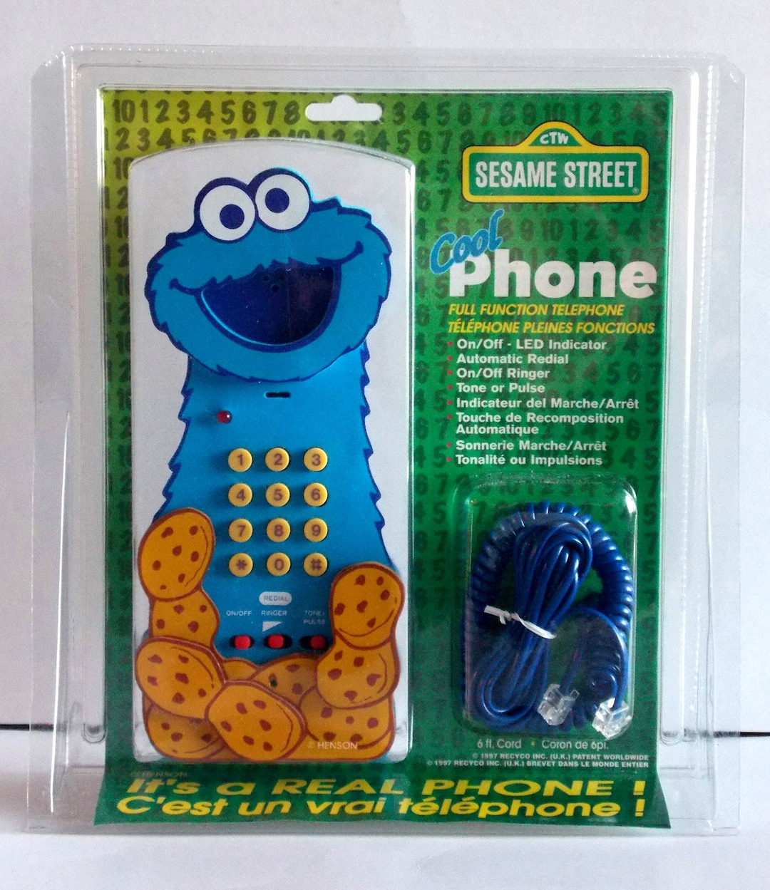 SESAME STREET Cookie Monster TELEPHONE From 1997 Real Corded Phone! - Etsy