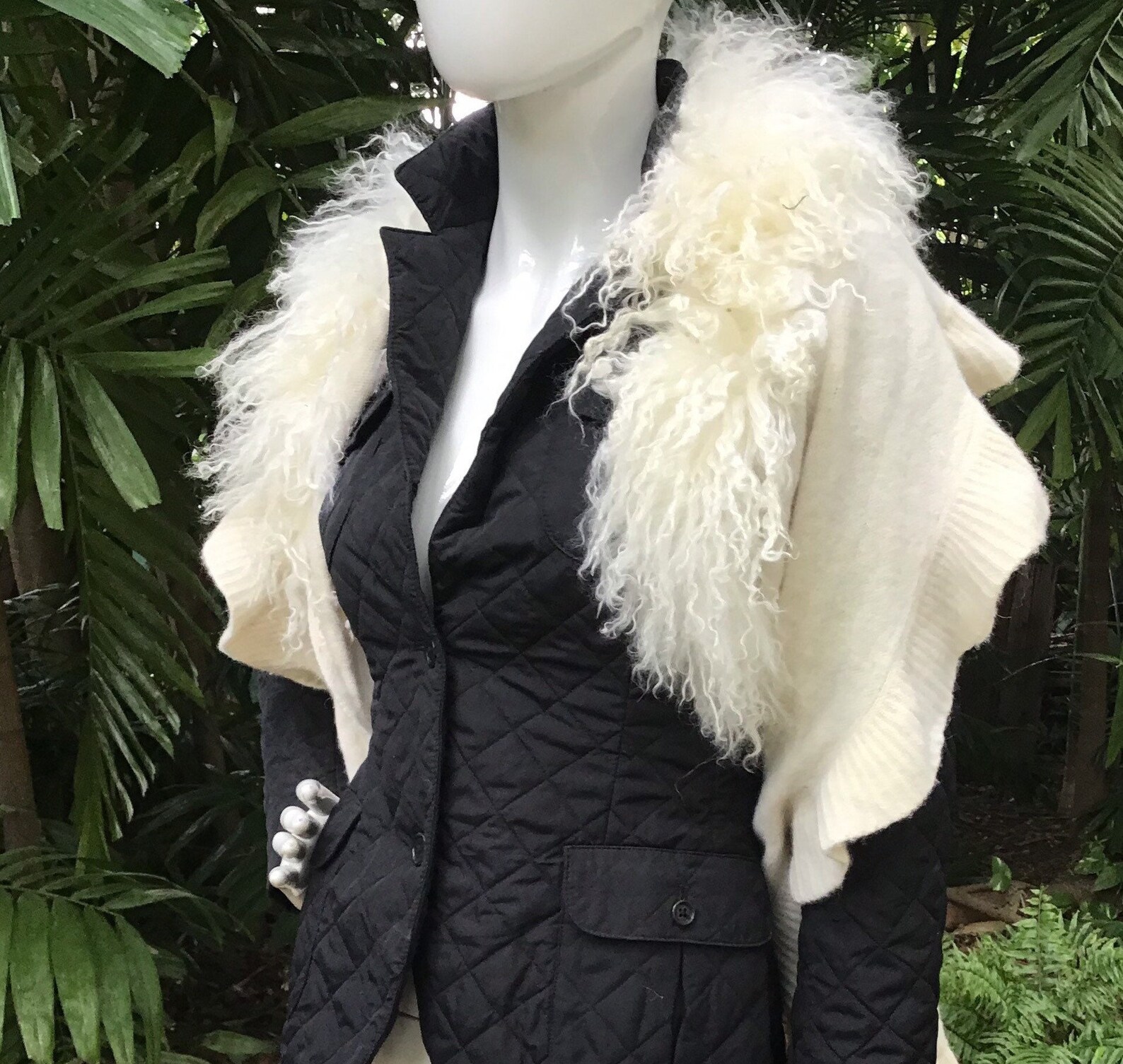 Vintage Wool and Angora Shawl - Etsy
