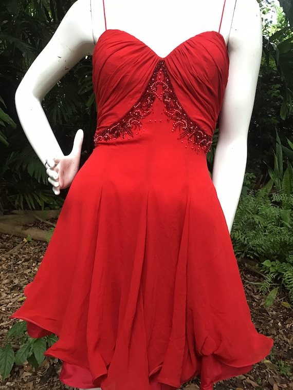 Vintage Cache silk and beaded Dress - Gem