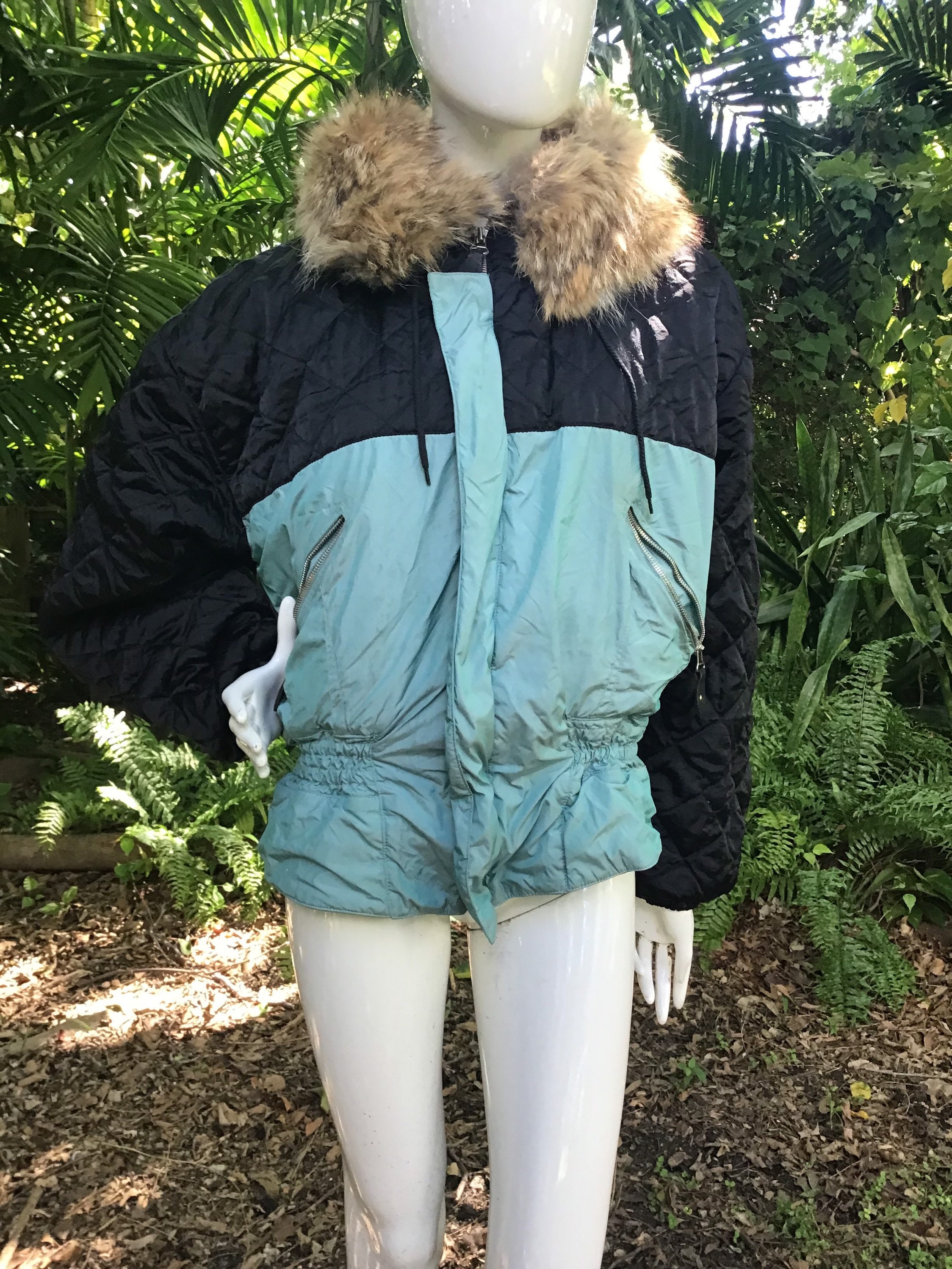 Vintage Jett Set Quilted Warm Jacket - Etsy