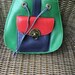 Vintage Tri Color Hand Bag - Etsy