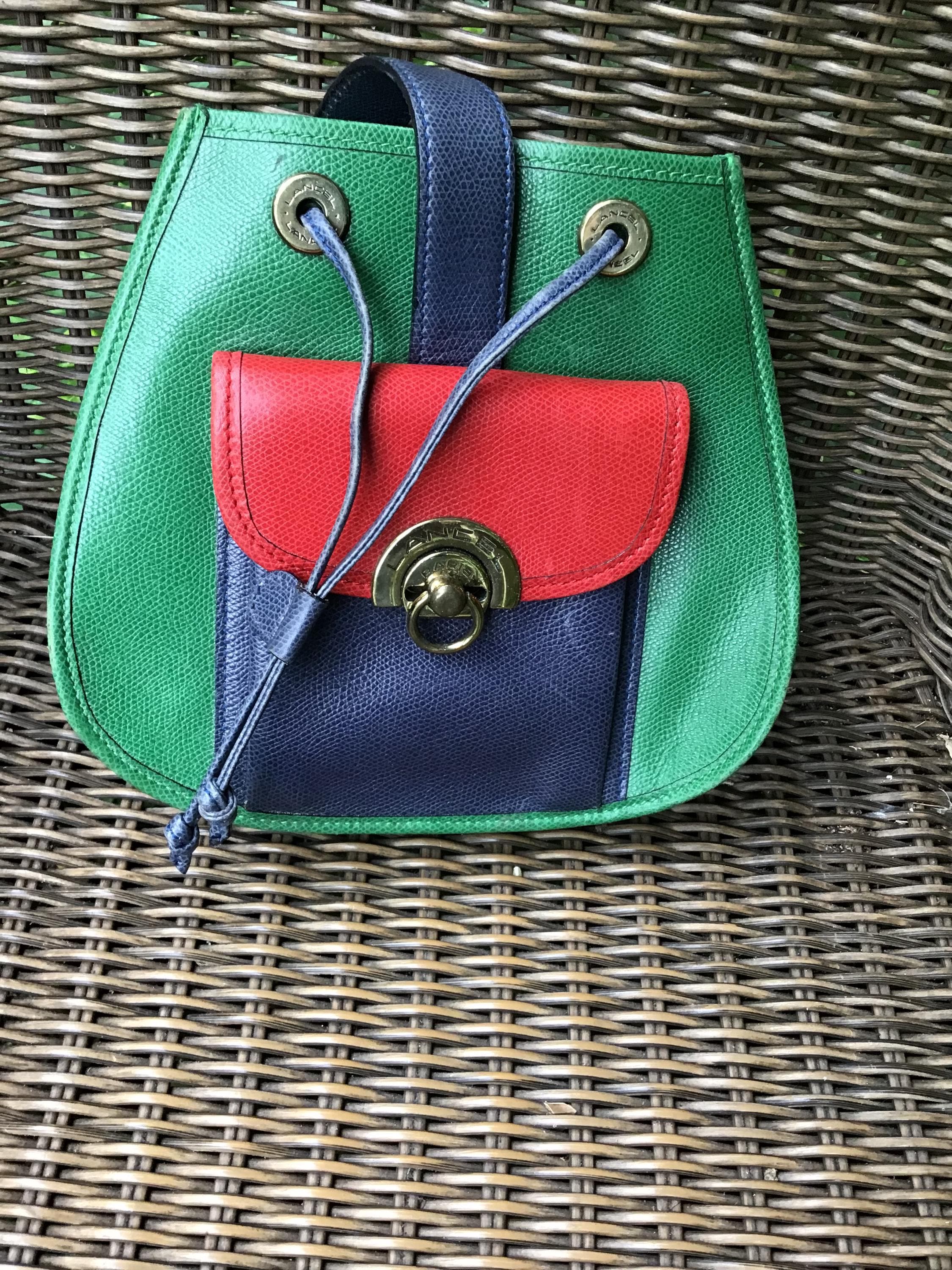 Vintage Tri Color Hand Bag - Etsy