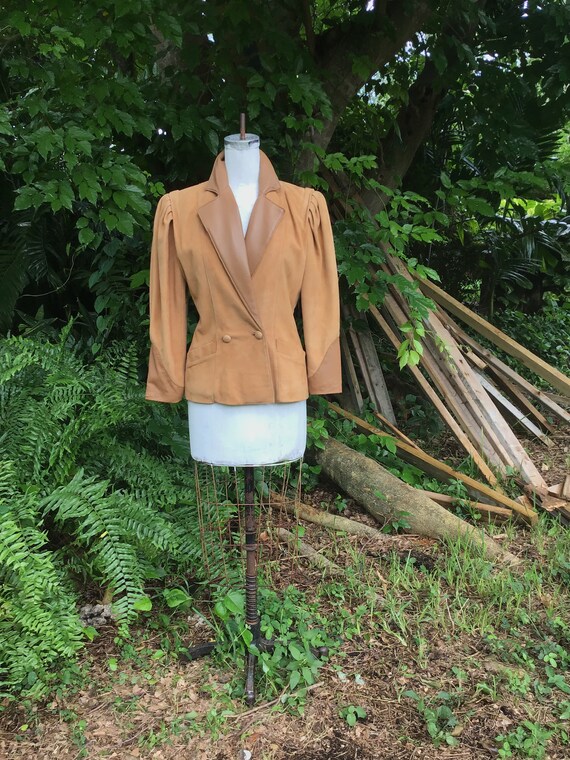 Suede and Leather Jacket - Etsy