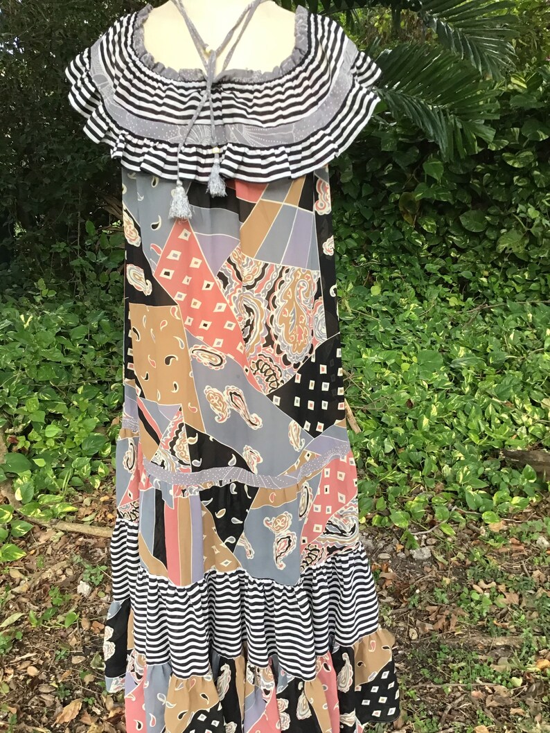 Vintage Diane Frey Maxi Dress - Etsy