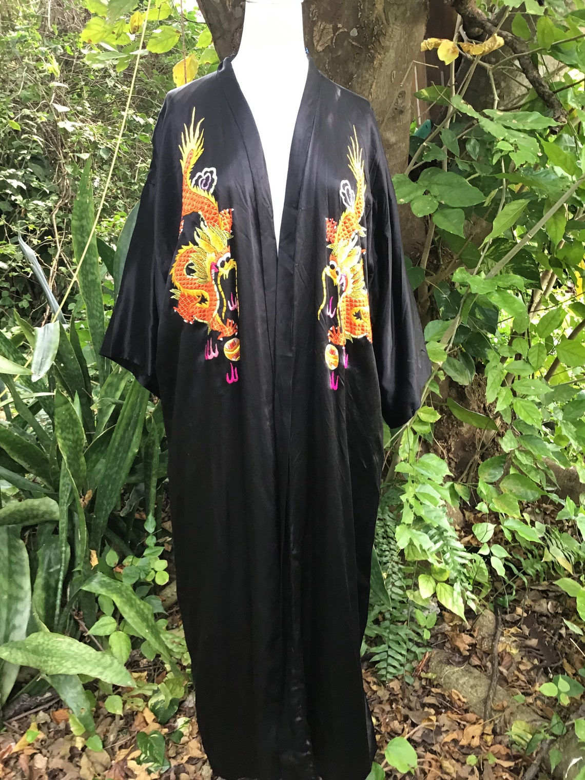 Vintage Silk Chinese Robe - Etsy