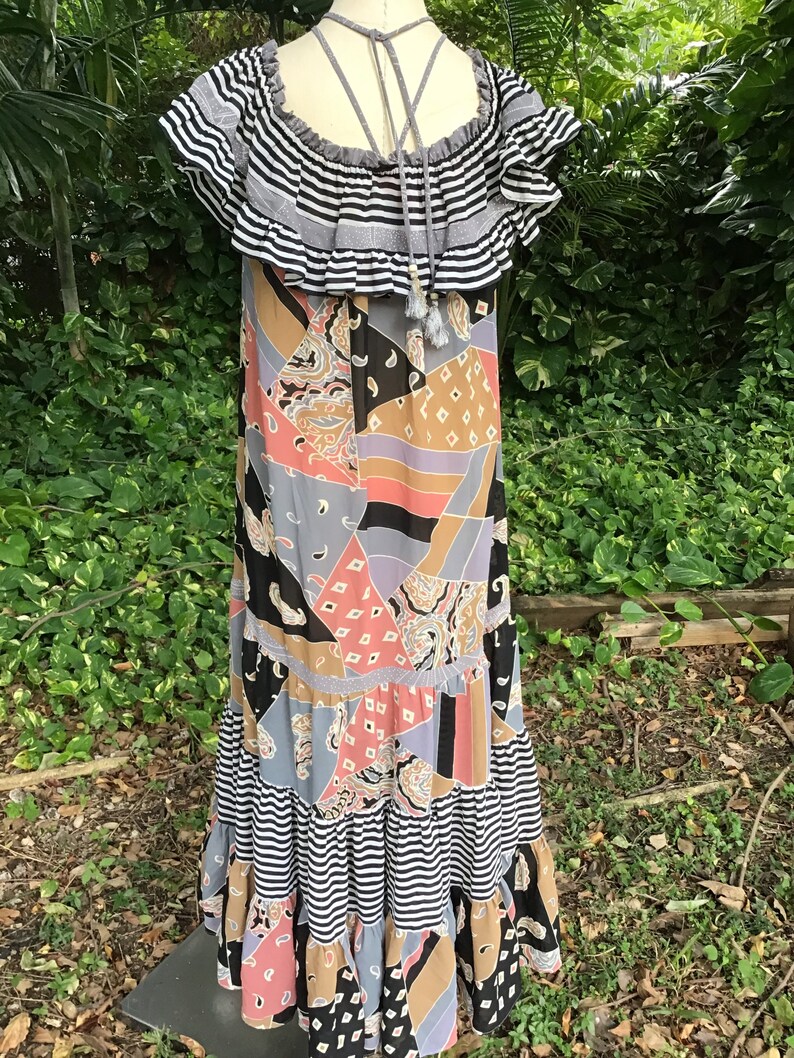 Vintage Diane Frey Maxi Dress - Etsy