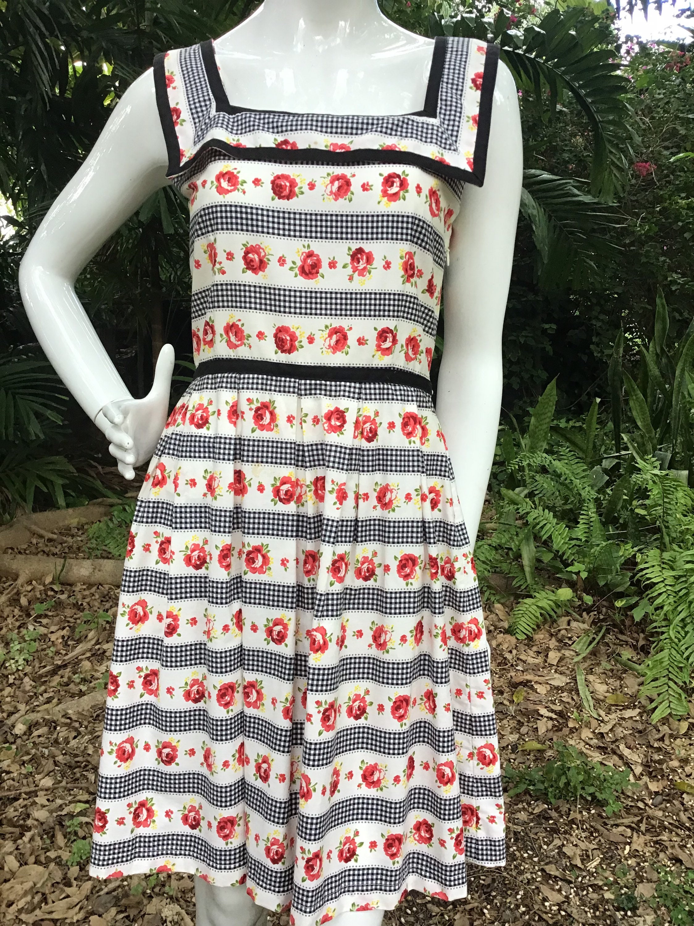Vintage Trollied Dolly Cotton Dress - Etsy