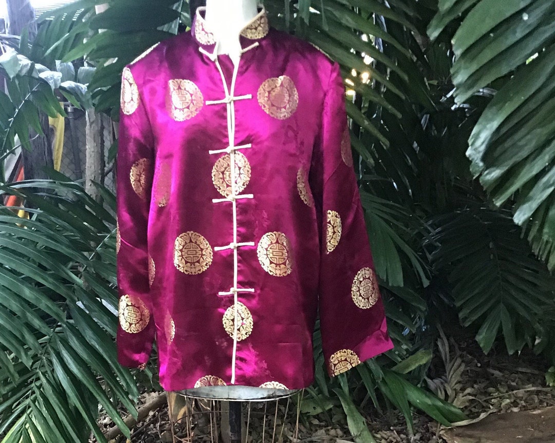Satin Chinese Jacket - Etsy