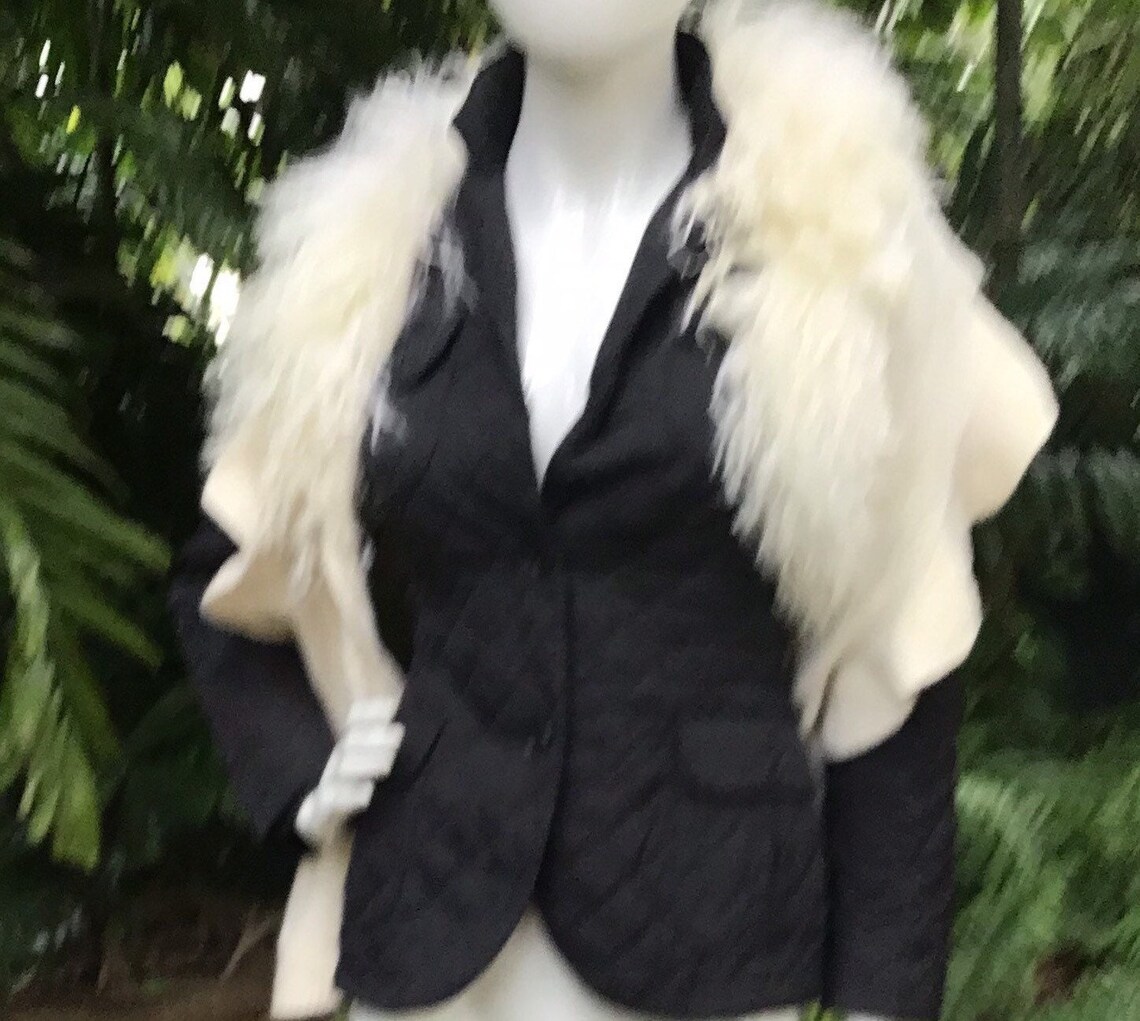 Vintage Wool and Angora Shawl - Etsy