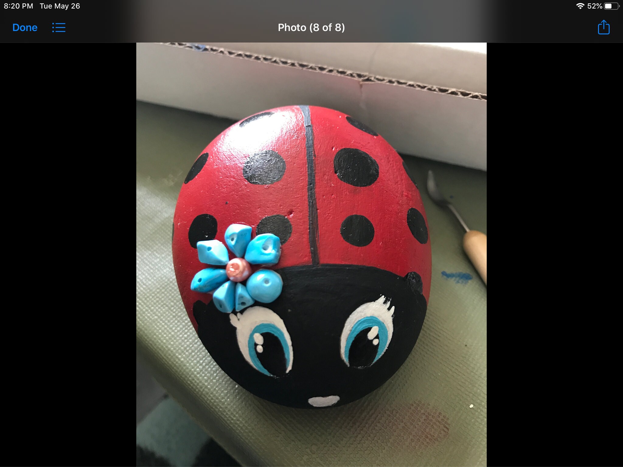 Painted Ladybug Rocks - Etsy UK