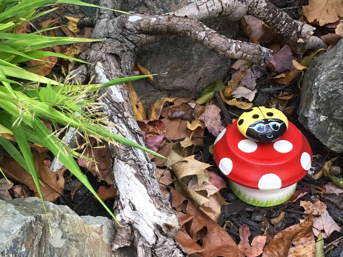 Painted Ladybug Rocks - Etsy UK