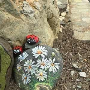 Painted Ladybug Rocks - Etsy