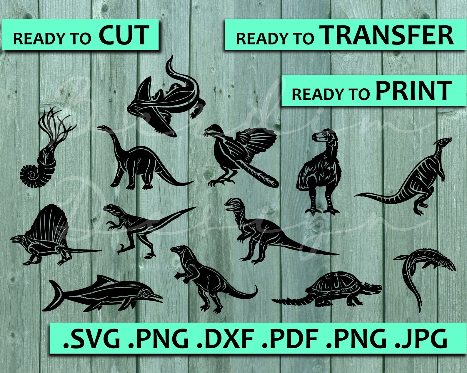 Dinosaur SVG Bundle, Dinosaur SVG, Dinosaur Vectorized, Dinosaur Cricut ...