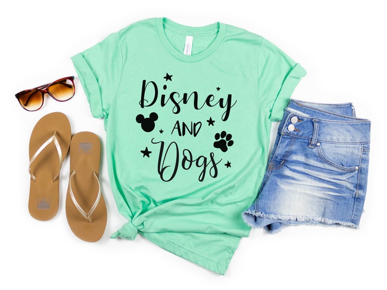Disney and Dogs Shirt | Dog Mom Shirt | Cute Disney Shirt - Etsy