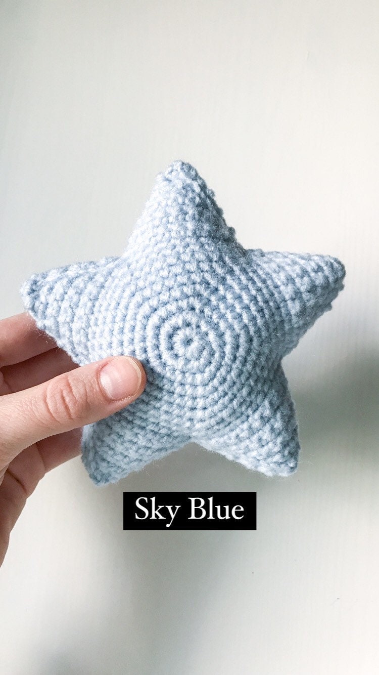 Crochet Star Plushie/small Star Pillow/stuffie/plush/stuffed - Etsy Israel