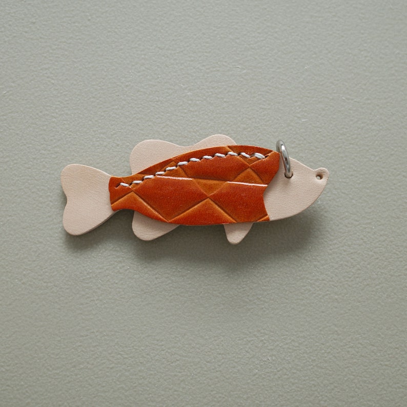 Leather Fish Charm - Etsy