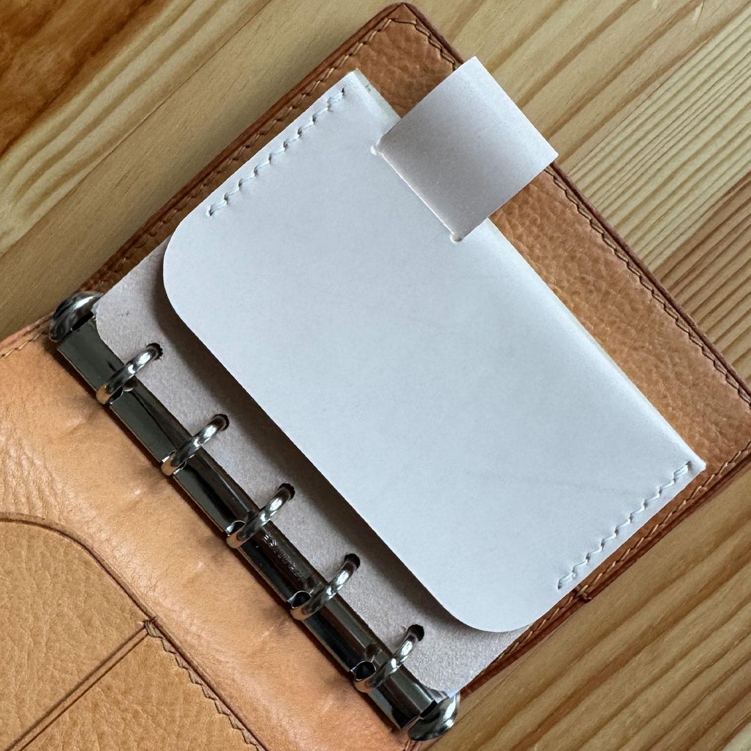 Handmade Mini 5 Ring Binder Flyleaf With Adjustable Pen Loop ...