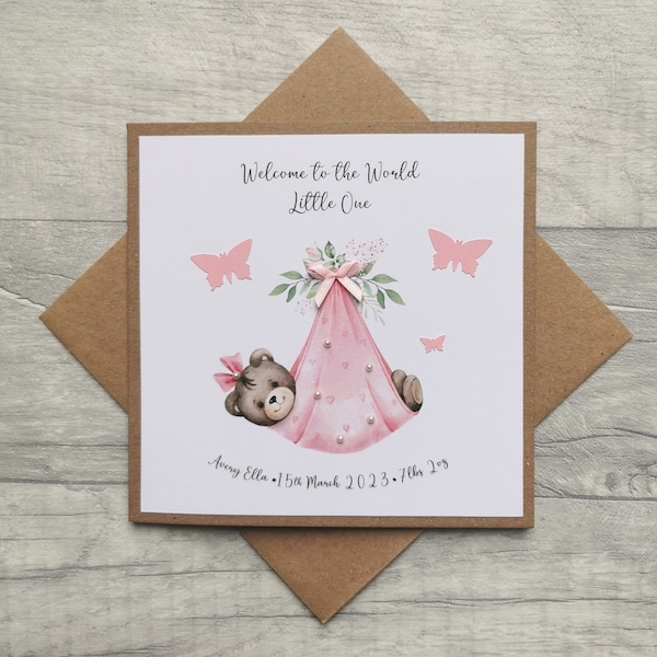 Baby Granddaughter Card Personalised - Etsy
