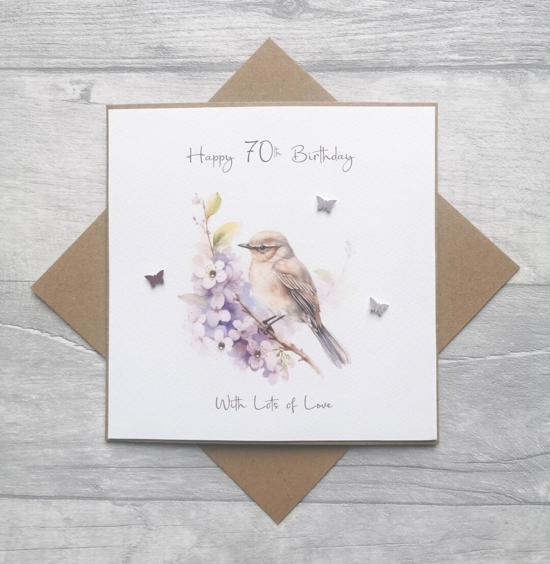 Personalised 70th Birthday Card, Special Age Birthday, Handmade ...