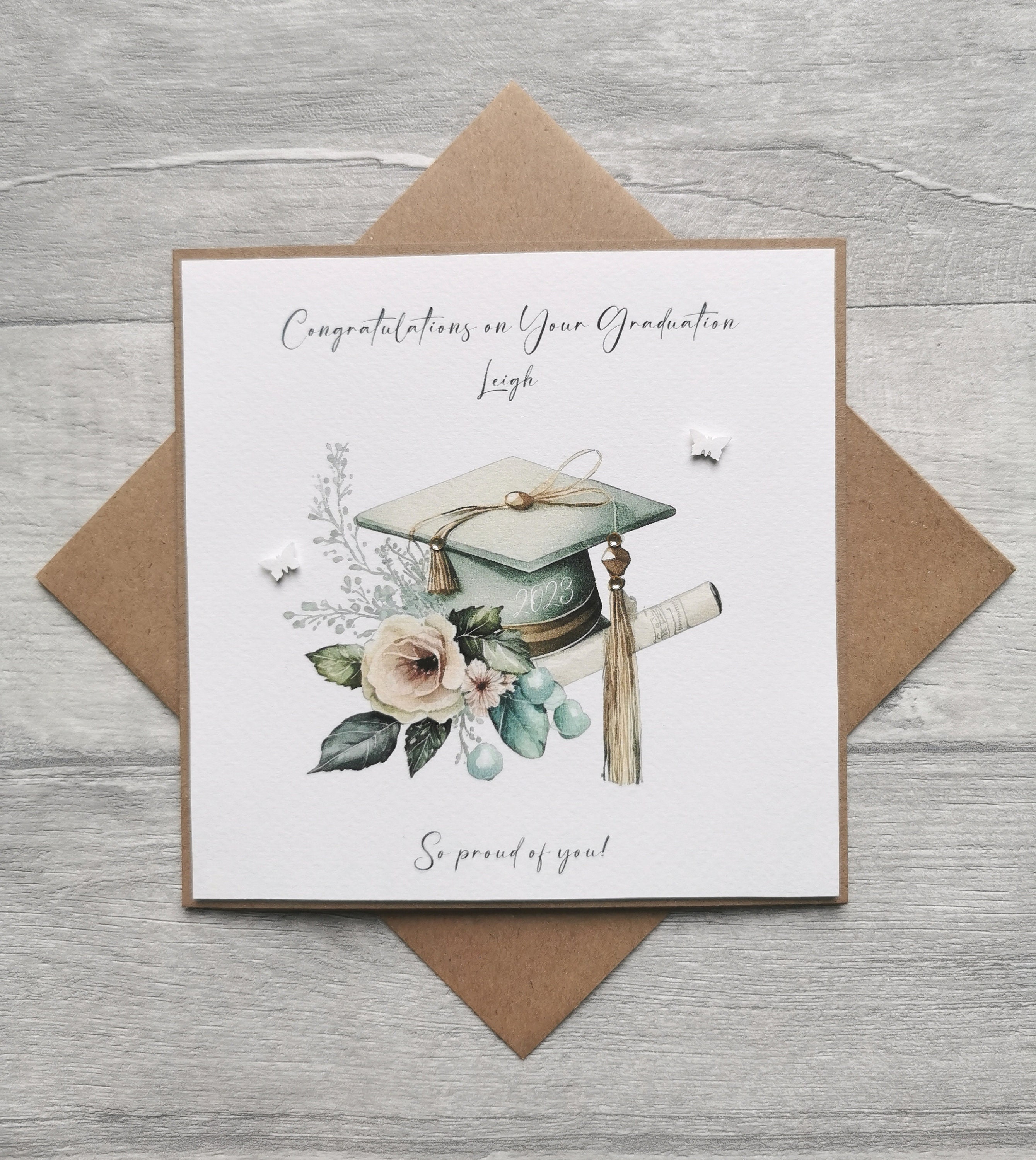 Personalised Graduation Card, Graduation Greeting Card, Graduation 2024 ...