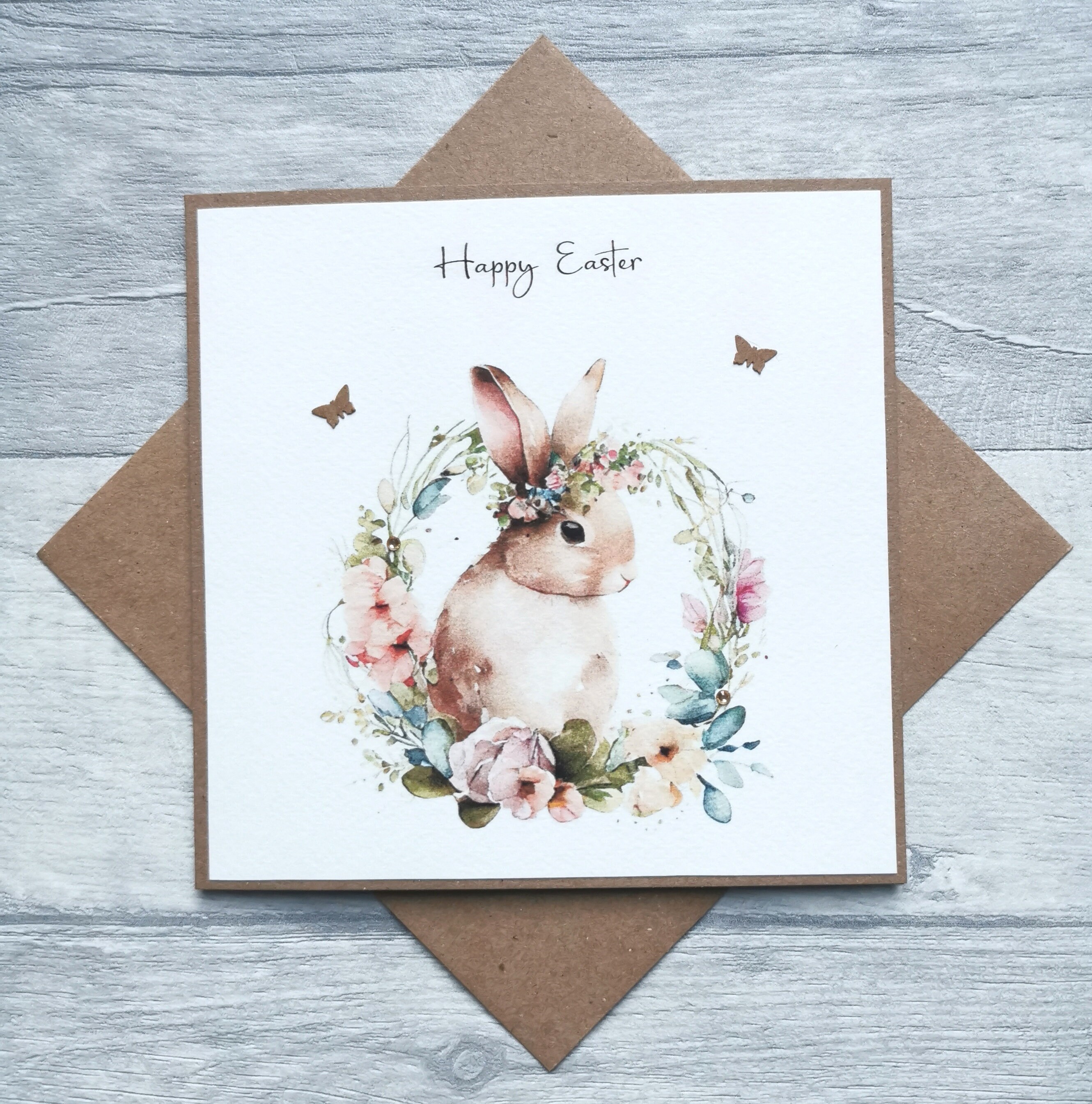 Handmade Easter Card, Easter Bunny Card, Personalised Easter Card - Etsy