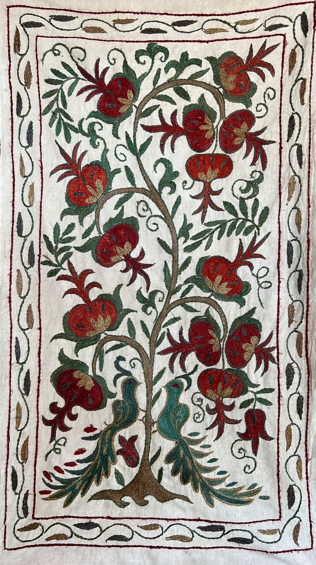 Tree of Life Small Suzani Wall Hanging, High Quality Product Uzbek Handmade Suzani - Etsy