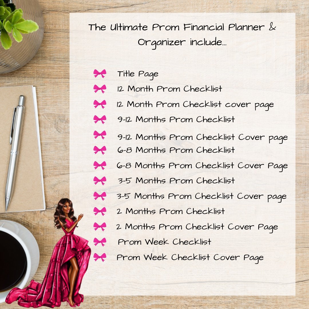 Ultimate Prom Financial Planner and Organizer (blonde) - Etsy
