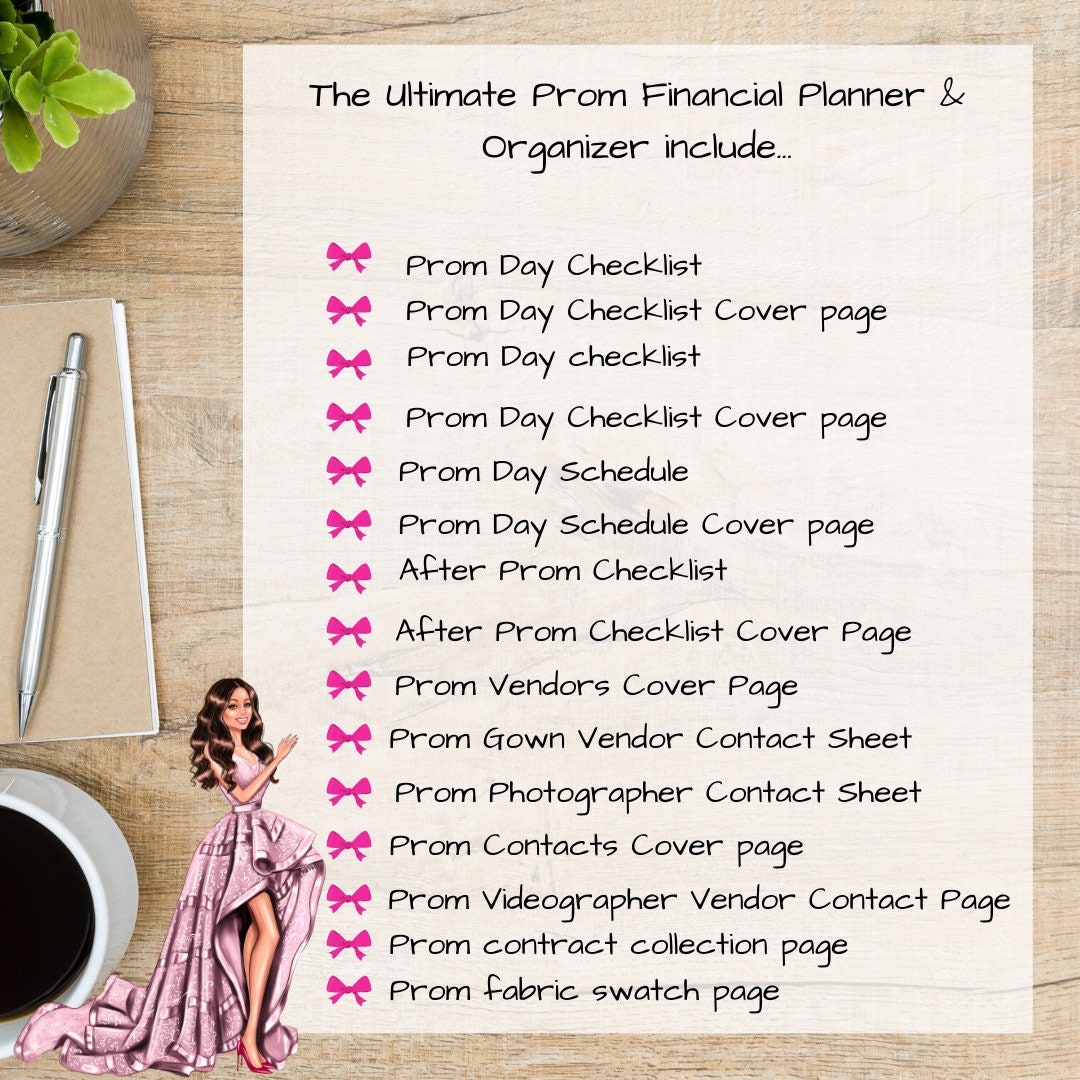 Ultimate Prom Financial Planner and Organizer (blonde) - Etsy