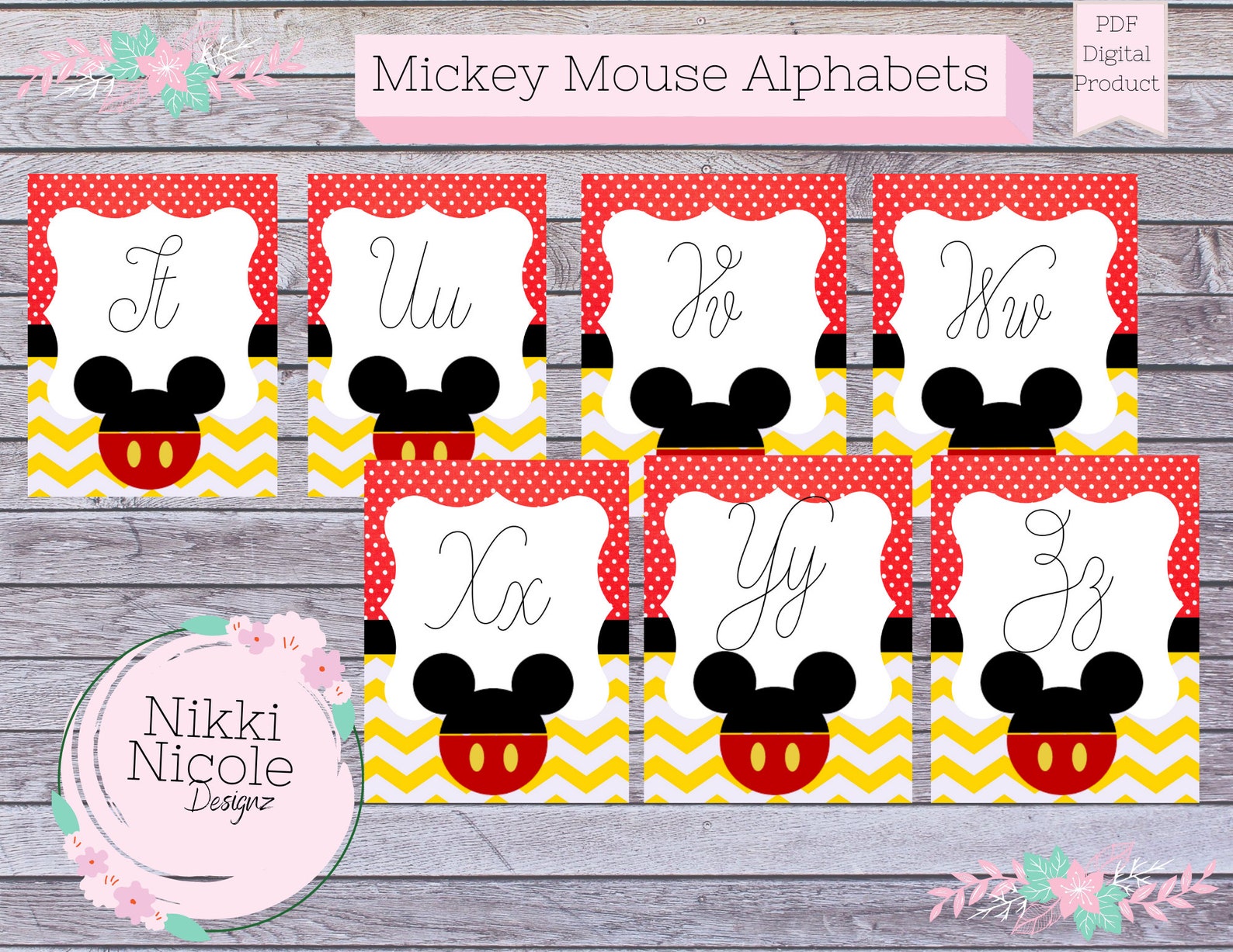Disney Alphabet Poster at Andrea Mcclelland blog