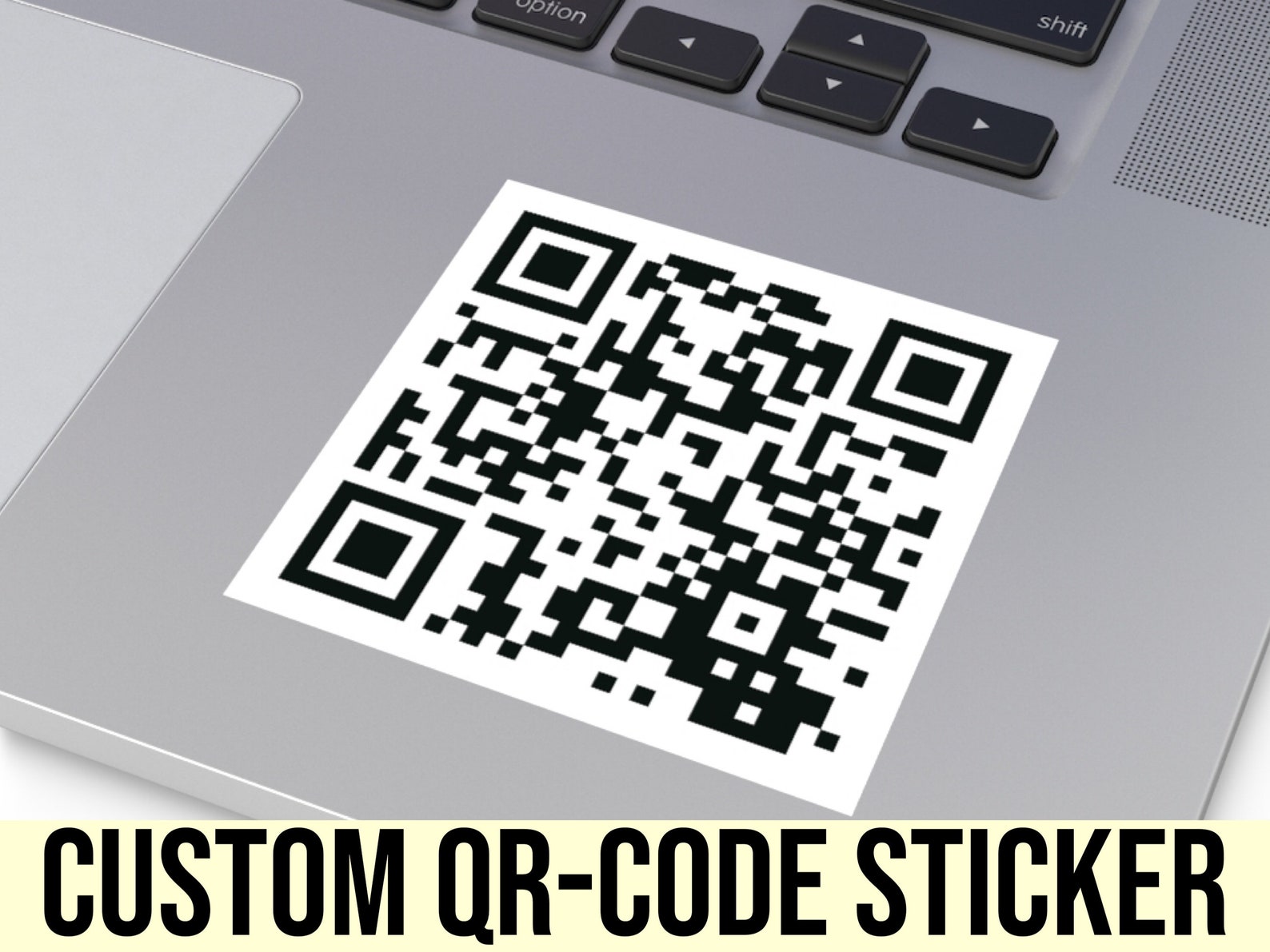 Customized QR Code Sticker Personalized QR Vinyl Sticker Etsy