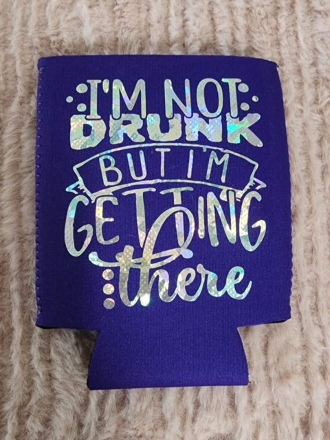 NEW I'm Not Drunk but I'm Getting There 12oz Purple Koozie set of 2 - Etsy