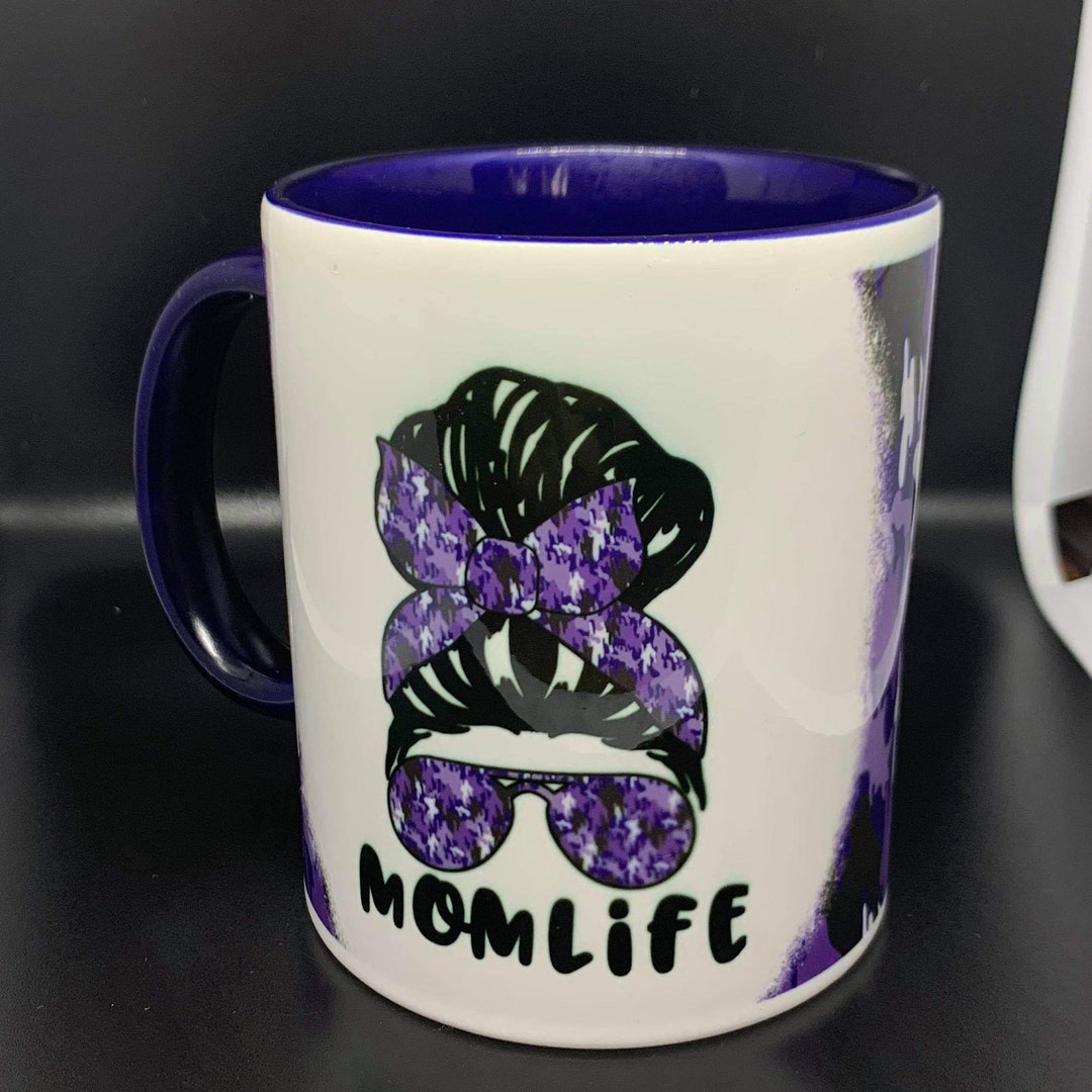 Purple Mom Life Coffee Mug - Etsy
