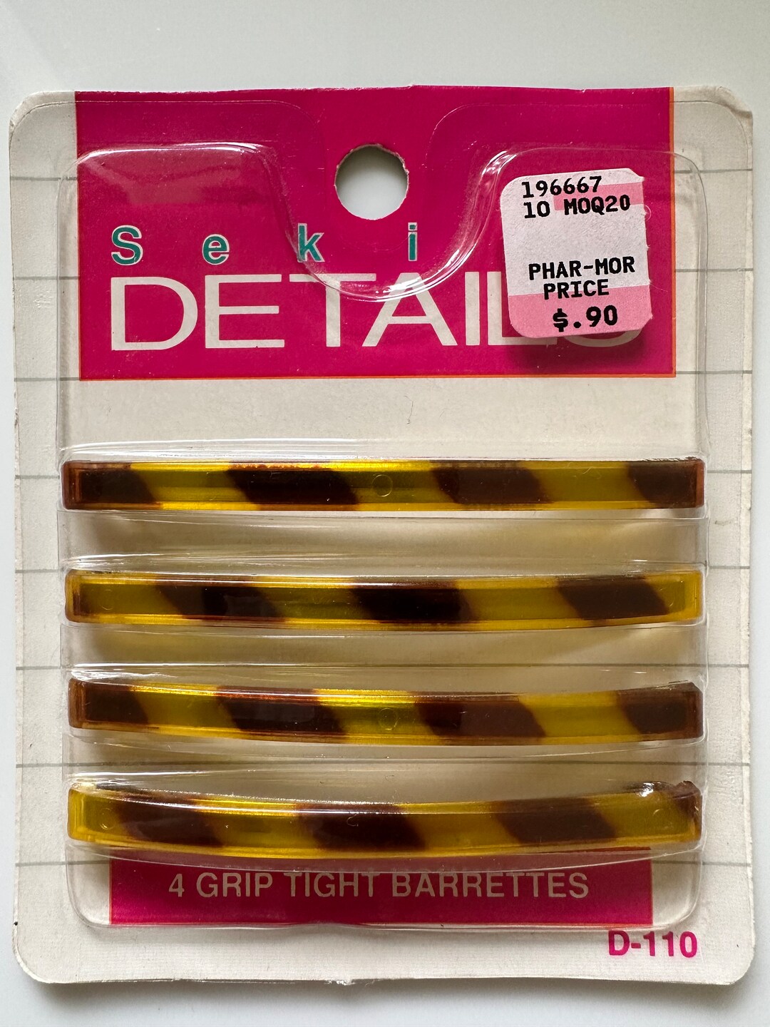 SEKINE Same as GOODY Vintage 3” Inch Nos Nib New Stay-tight Clasp 4 ...
