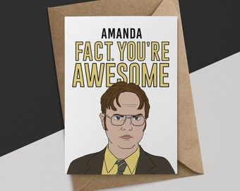 Dwight Thank You Card - Etsy