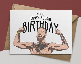 Bruce Buffer Happy Birthday Card Bruce Buffer Birthday Card UFC ...