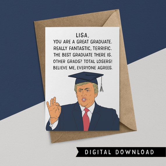 BUY 1 GET 1 FREE Funny Graduation Card Instant Download - Etsy