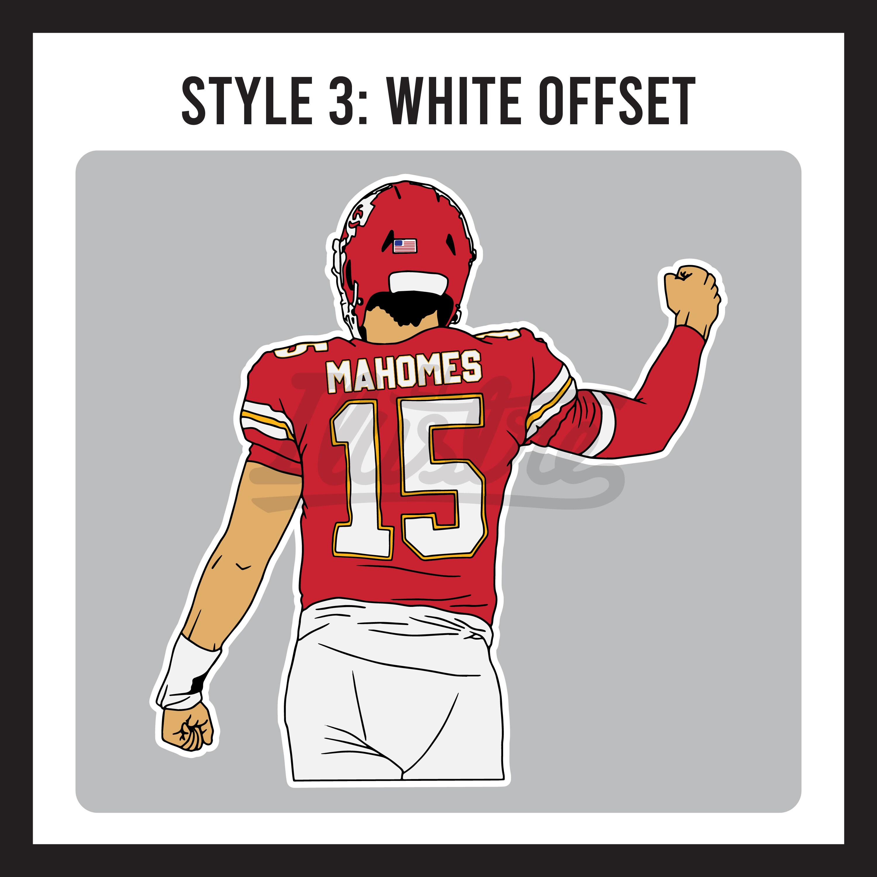 Mahomes Football SVG Cutting File, EPS, PNG, Jpg, Clipart, High ...