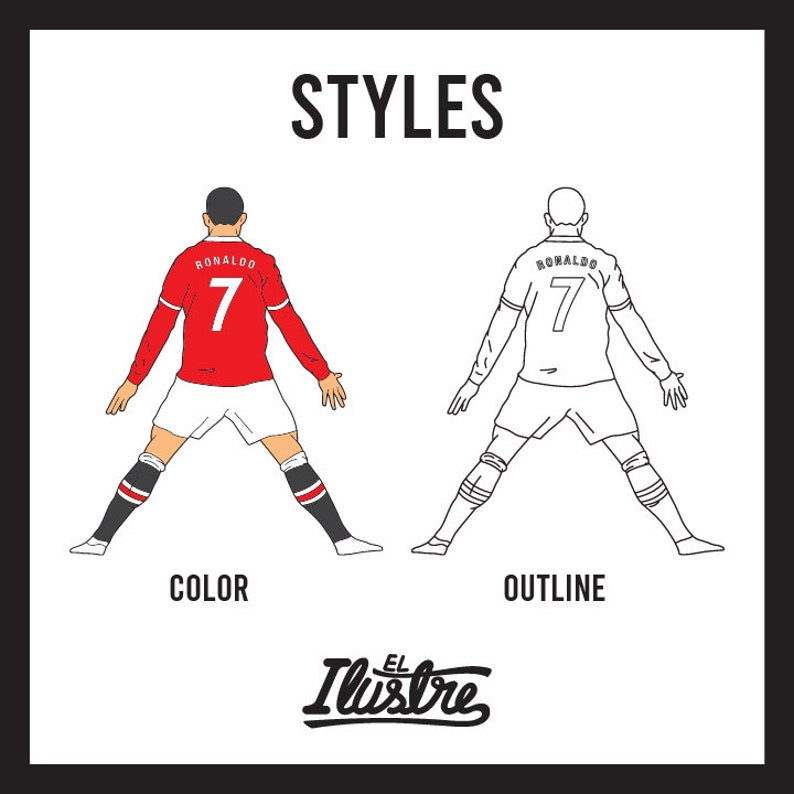 Ronaldo SVG Cutting File, EPS, PNG, Jpg, Clipart, High Resolution Great ...