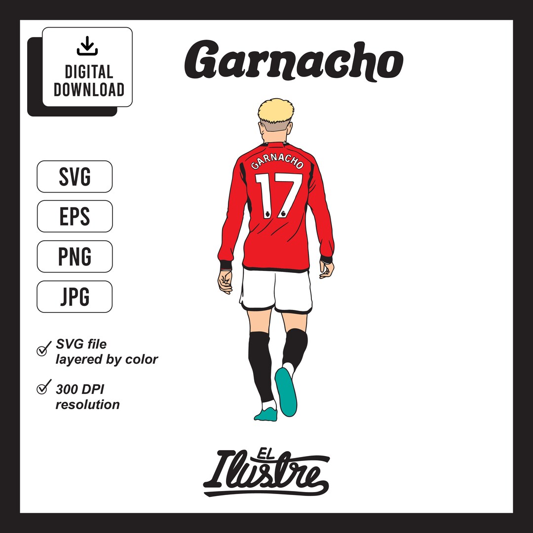 Garnacho SVG File, EPS, PNG, Jpg, Clipart, High Resolution Great for ...
