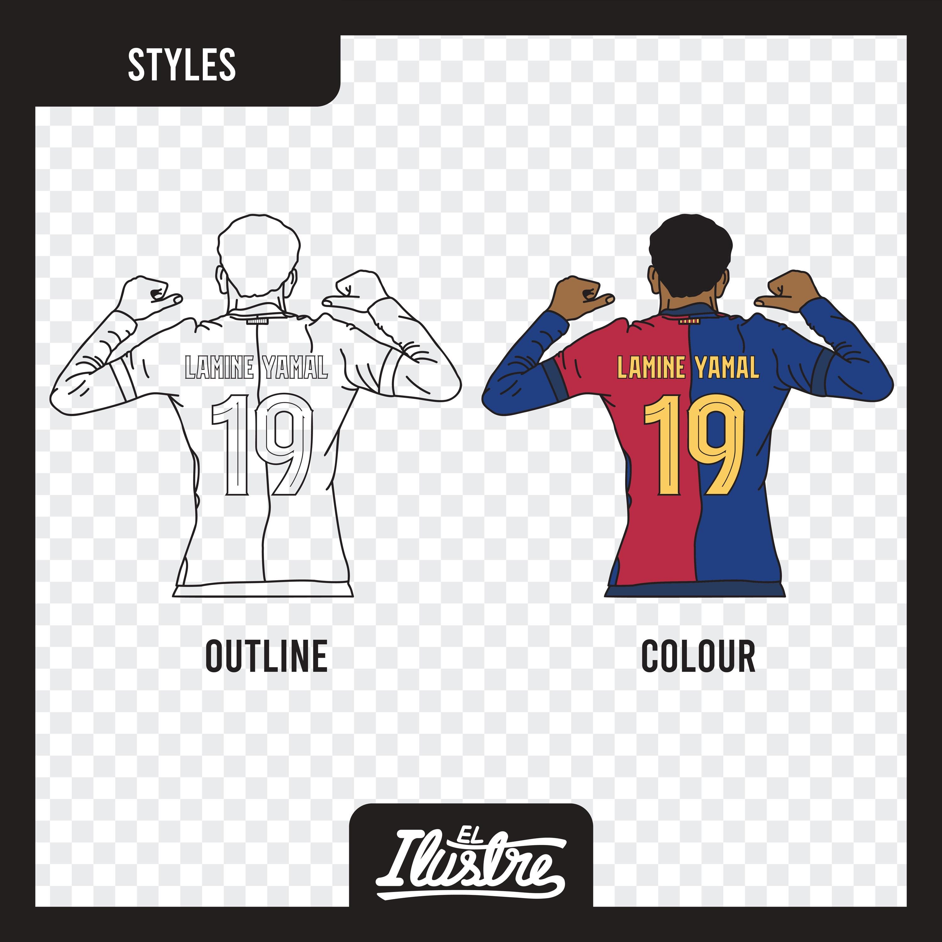 Lamine Yamal Barcelona SVG File, Soccer Svg File, EPS, PNG, Jpg ...