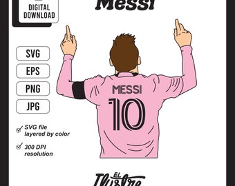 Messi Svg, Lionel Messi, Digital Art, , Football, Soccer, Leo ...