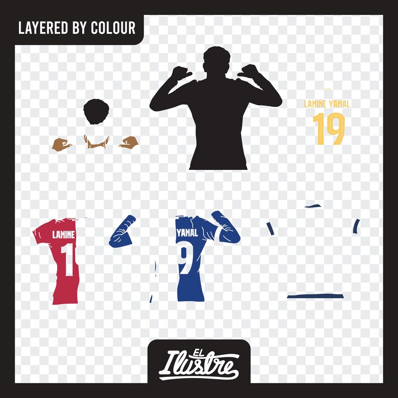 Lamine Yamal Barcelona SVG File, Soccer Svg File, EPS, PNG, Jpg ...