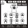 Customizable Soccer Jersey SVG Bundle | 25 Jersey Designs for ...