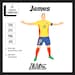 James Rodriguez, Colombia, SVG Cutting File, EPS, PNG, Jpg, High ...