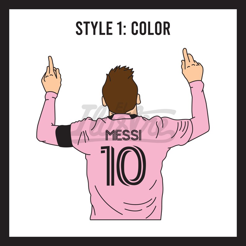 Messi Inter Miami Soccer SVG Cutting File, EPS, PNG, Jpg, Clipart, High ...