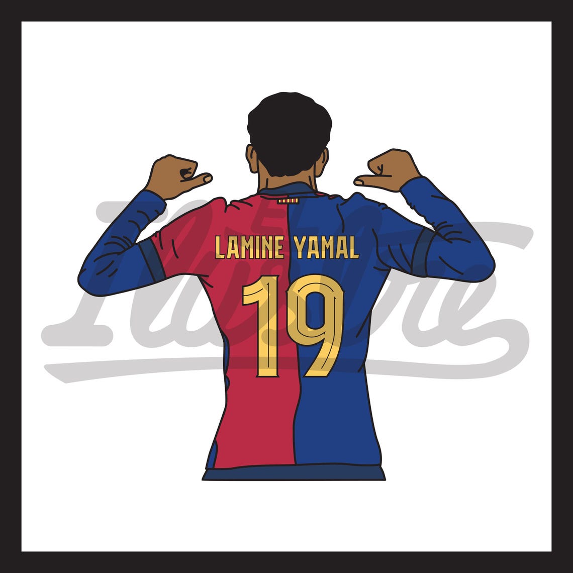 Lamine Yamal Barcelona SVG File, Soccer Svg File, EPS, PNG, Jpg ...