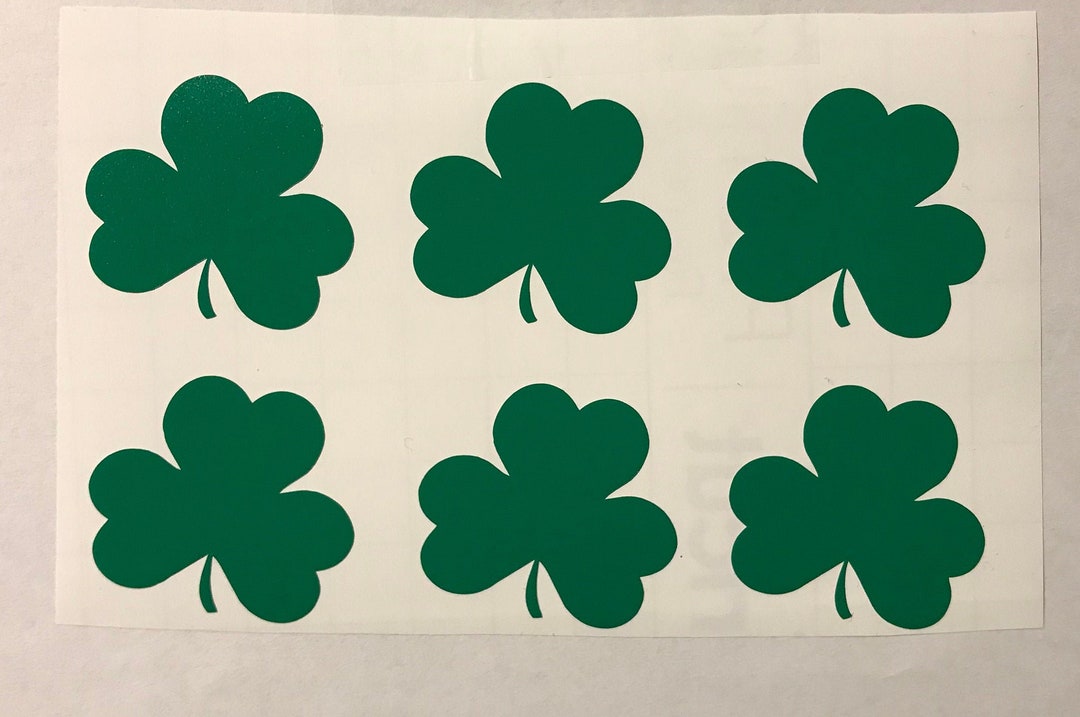 Shamrock Decals Set of Six - Etsy