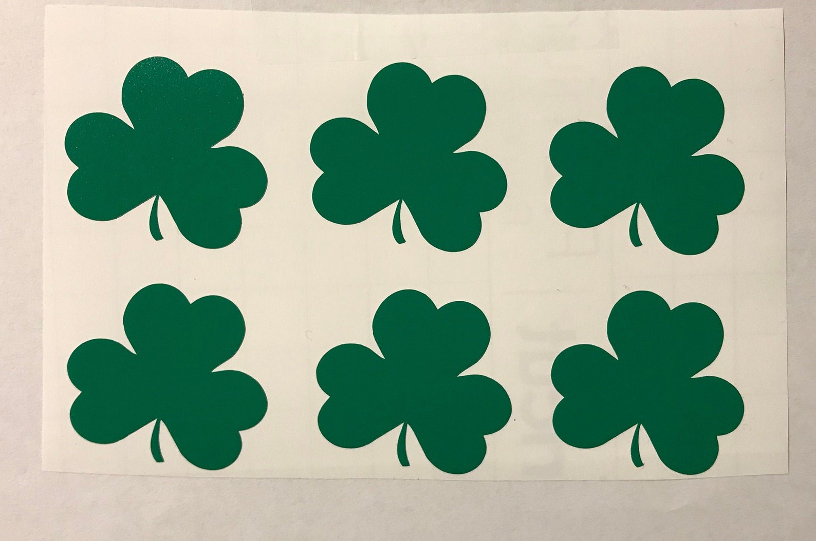 Shamrock Decals Set of Six - Etsy