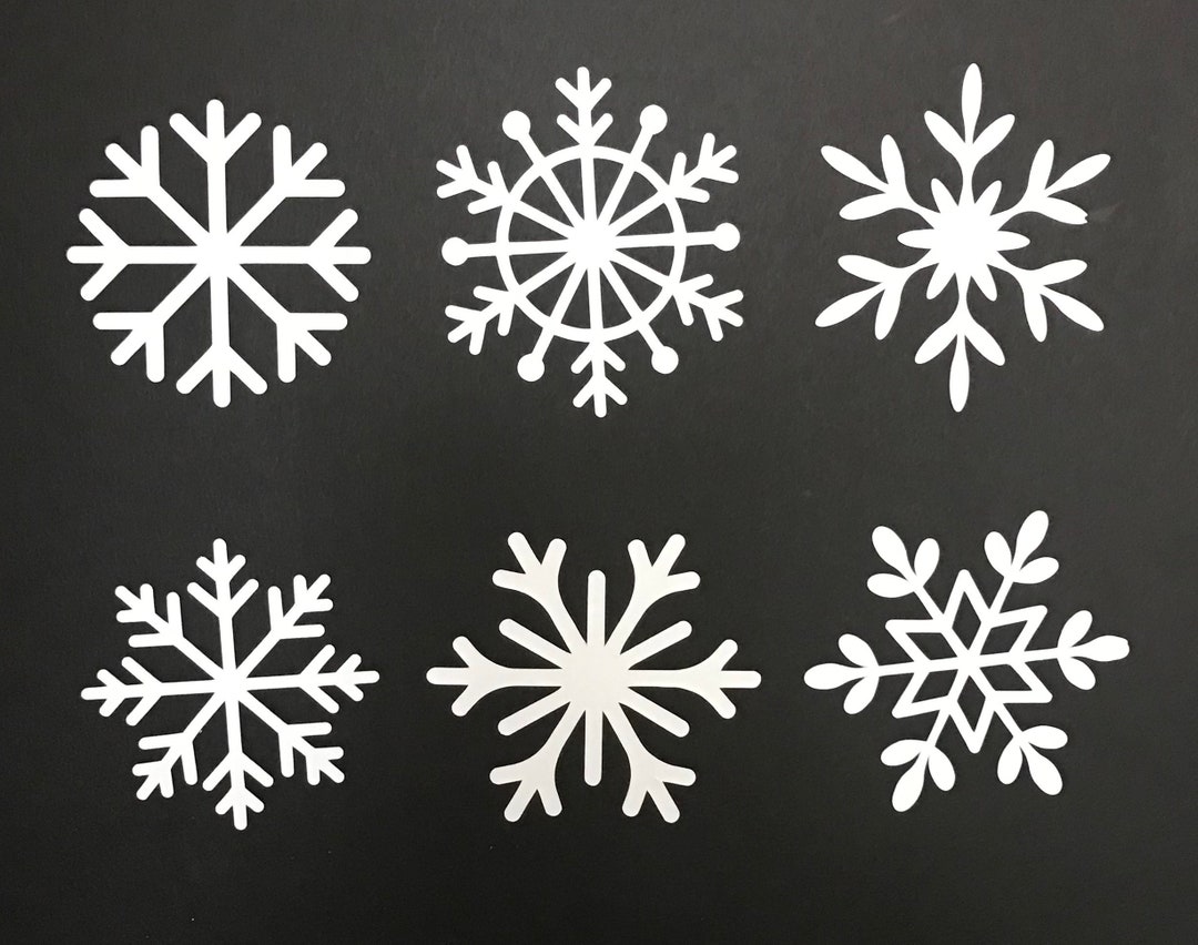Snowflake Decals Set of Six - Etsy